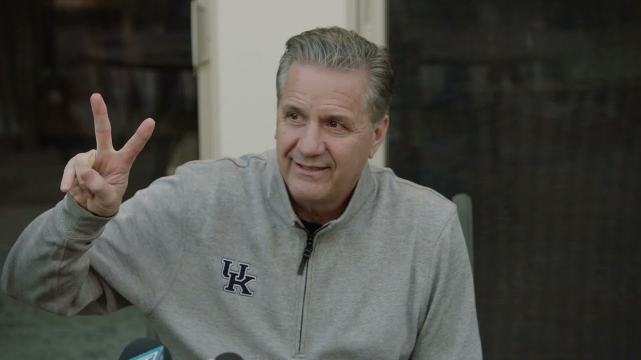 Kentucky Wildcats MBB Coach Calipari Reacts to tournament Selection ...