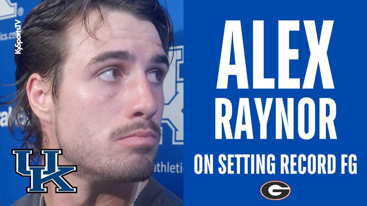 UK Wildcats Kicker Alex Raynor On Record Setting 55 Yd FG vs #1 Georgia ...