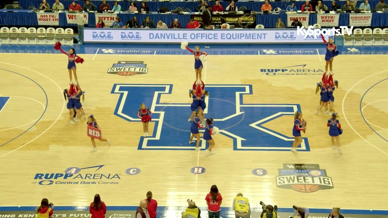Adair County Cheer Performs During 2025 Boys Sweet 16 | KySportsTV