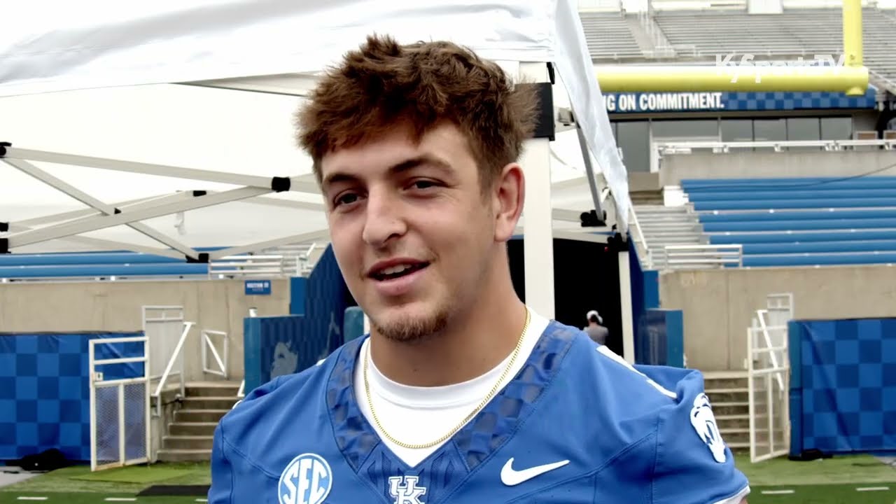 Kentucky Wildcats Football QB Zach Calzada – Media Day 2025 | KySportsTV